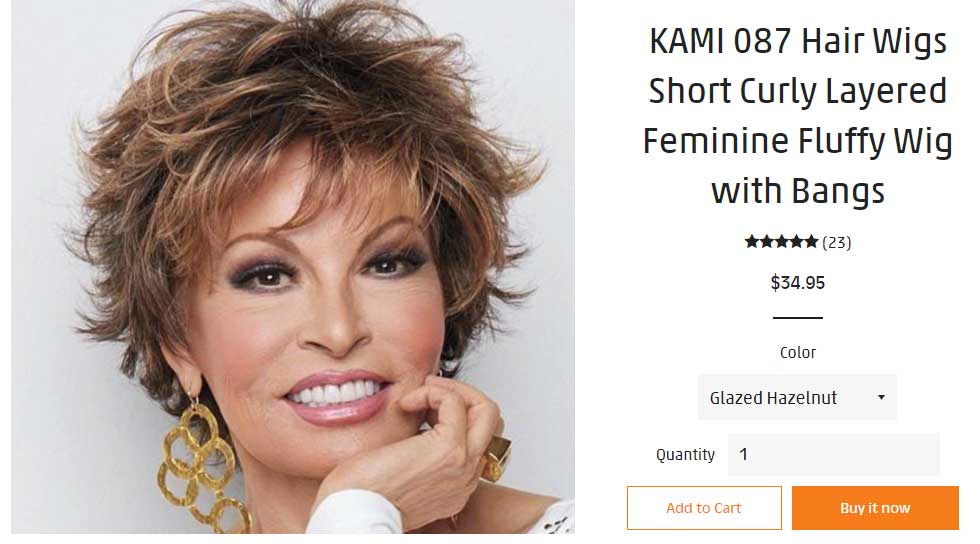 KamiWigs stole Raquel Welch’s Top Short Wig Image “Voltage” | Wigs ...